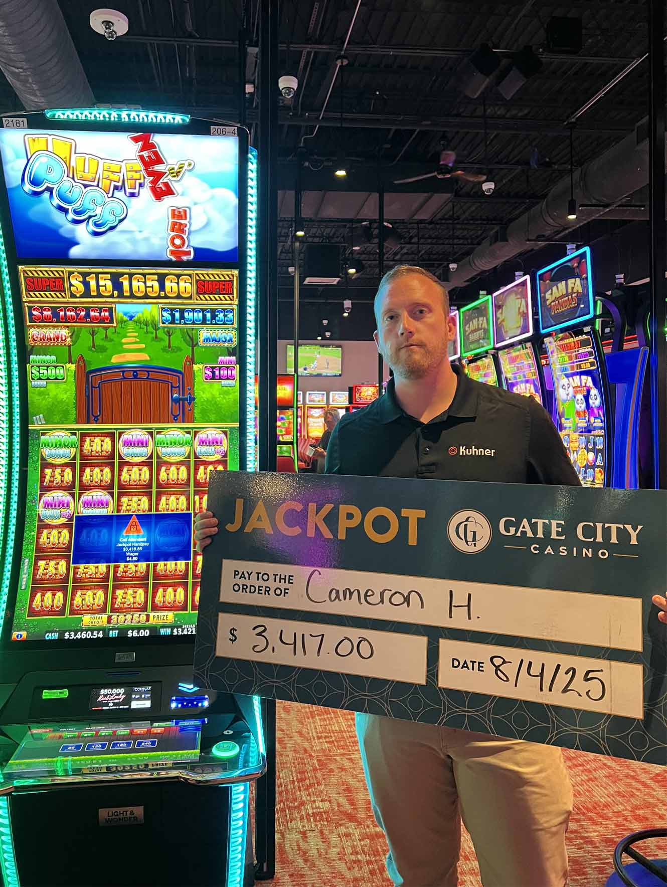 Winners at Gate City Casino - Nashua, NH